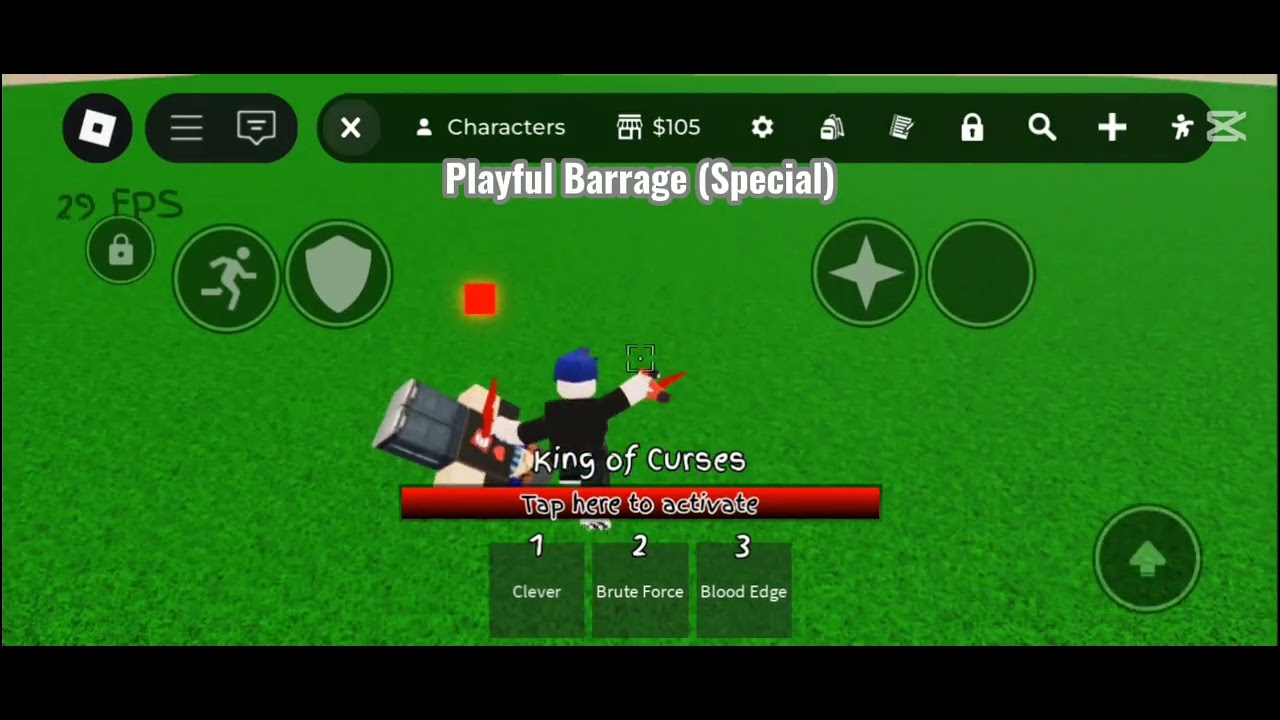 Toji moveset in Jujutsu Shenanigans - YouTube