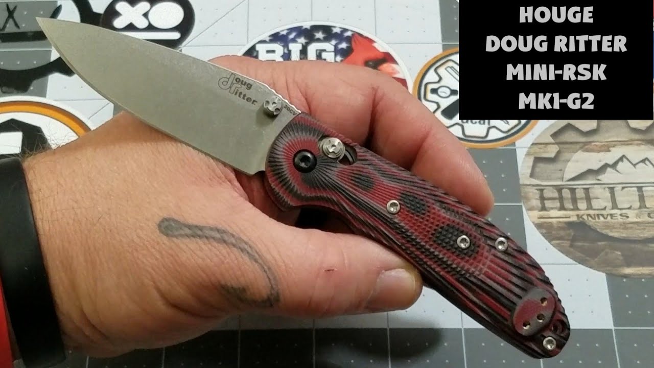 Hogue Doug Ritter Mini-RSK MK1-G2 Red G-mascus Knifeworks Exclusive ...
