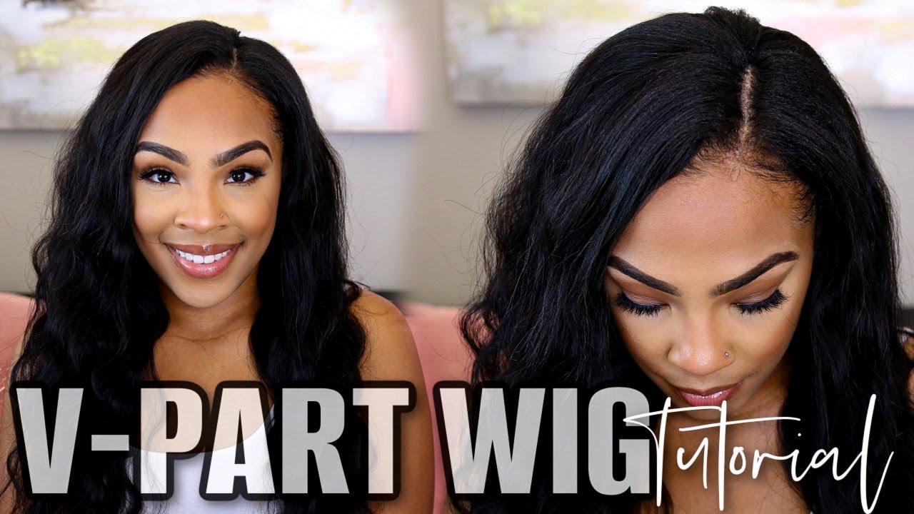 5 MINUTE V-PART WIG INSTALL | NO LACE NO GLUE | BUY ONE GET ONE FREE ...