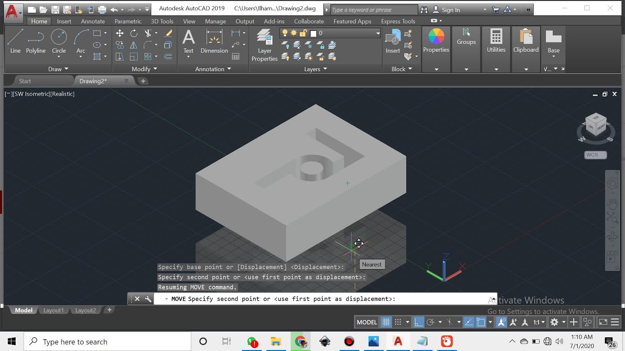 Tutorial Pembuatan Mould utk Injection Moulding Machine di AutoCad 2019 ...