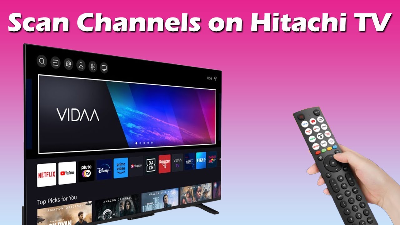 How to Scan Channels on Hitachi TV 📺📡 - YouTube