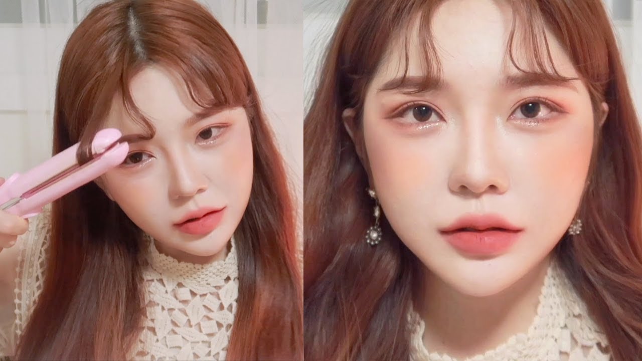 요청이 많았던 앞머리 하는법 물결웨이브 Youtube