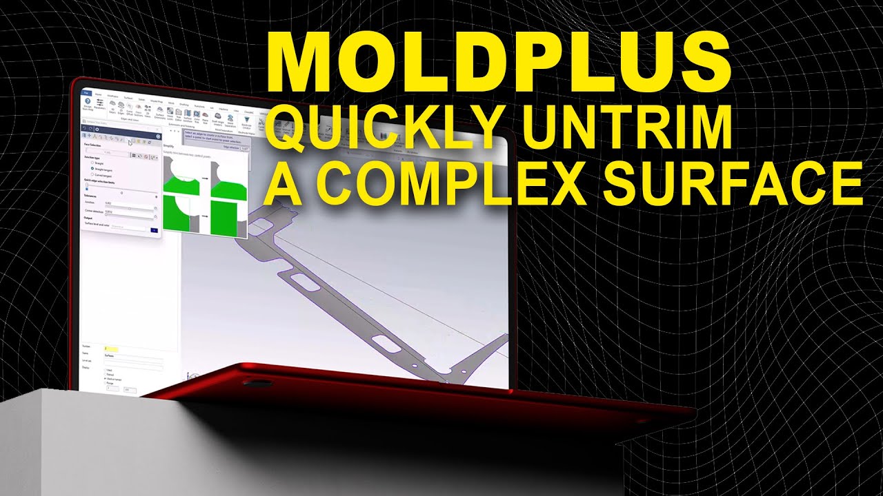 Quickly Untrim a Complex Surface | MoldPlus - YouTube