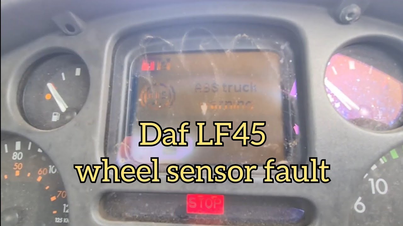 DAF LF45 Abs sensor Fault quick test - YouTube