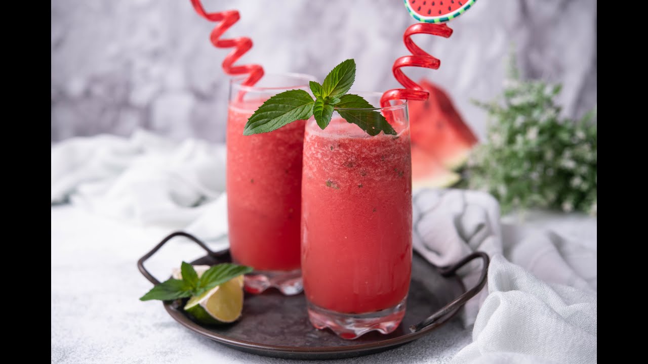 Homemade Watermelon Slushie - YouTube