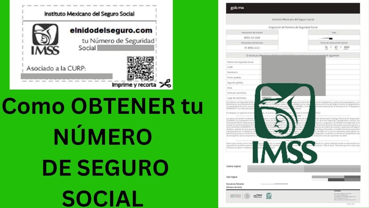 Como OBTENER tu NÚMERO DE SEGURO SOCIAL del IMSS - NSS 2023 - YouTube