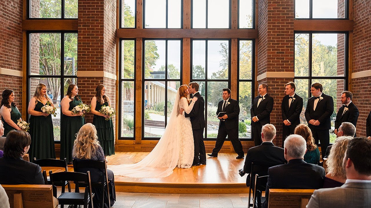 Audrey & Drew Wedding - Wedding at Samuel J. Cadden Chapel - Ceremony ...