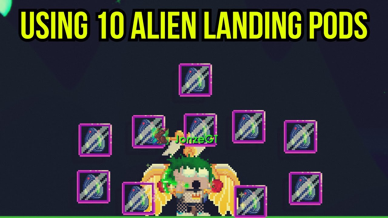 USING 10 ALIEN LANDING POD - Growtopia - YouTube