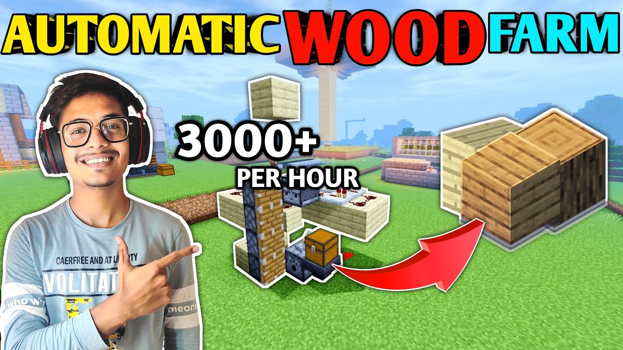How To Make Automatic Wood Farm In Minecraft PE Wood Farm Minecraft 1 how-to-make-automatic-wood-farm-in-minecraft-pe-wood-farm-minecraft-1