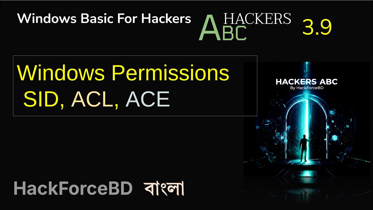 Hackers ABC_3.9 | Windows Permissions, SID, ACL, ACE, Login করার পর ...