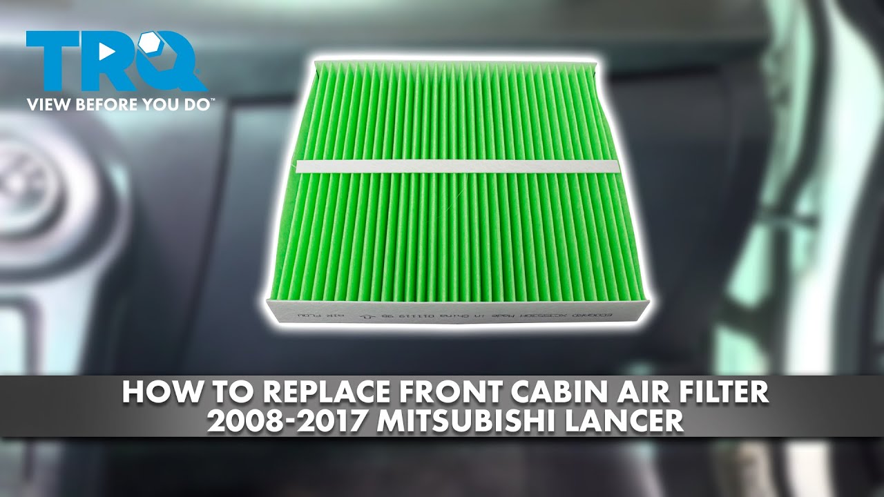 How to Replace Front Cabin Air Filter 2008-2017 Mitsubishi Lancer - YouTube