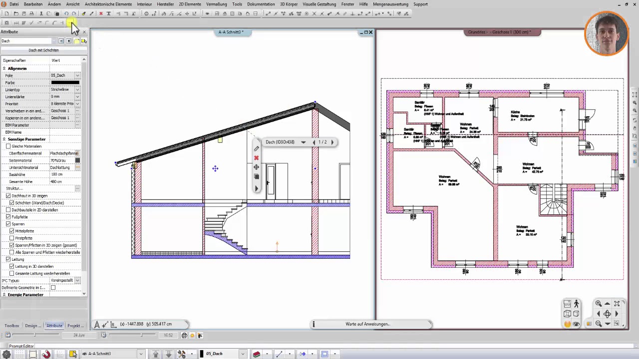 ARCHLine.XP - Schnitt erstellen - YouTube