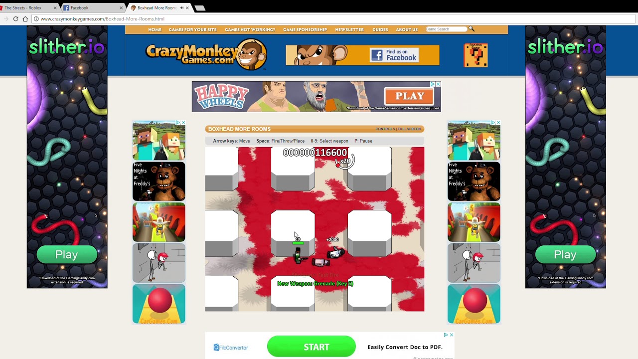 Boxhead More Rooms Free roam [Ep#1] - YouTube