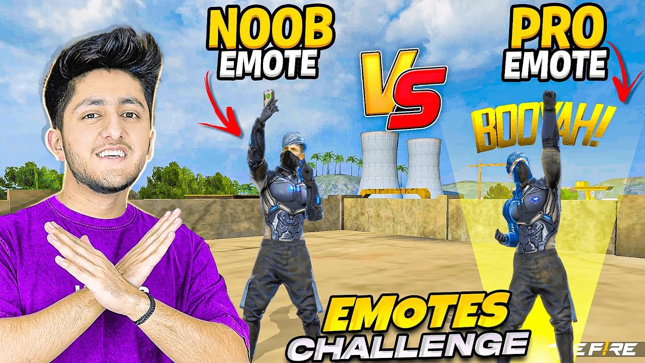 Noob Emote Vs Pro Emote 😂 Rare Emote Battle Who Will Win ? - Garena ...