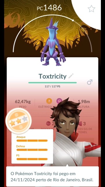 capturei Pokémon go toxtricity 100% iv raids solo gigantamax - YouTube