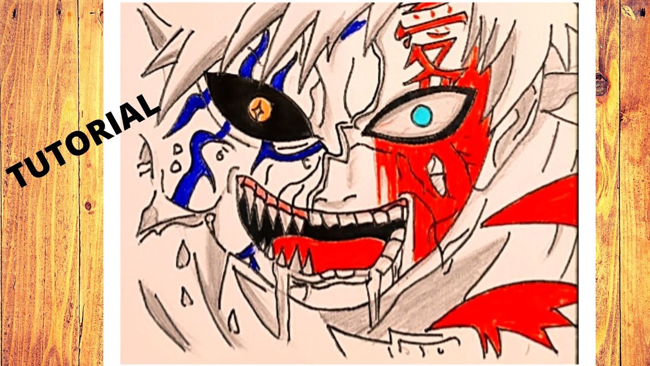 how to draw gaara and Shukaku // how to draw gaara x Shukaku // gaara ...