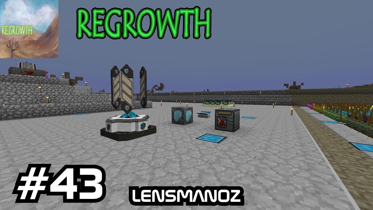 Minecraft - Regrowth - Ep 43 - Academy Craft Start - YouTube