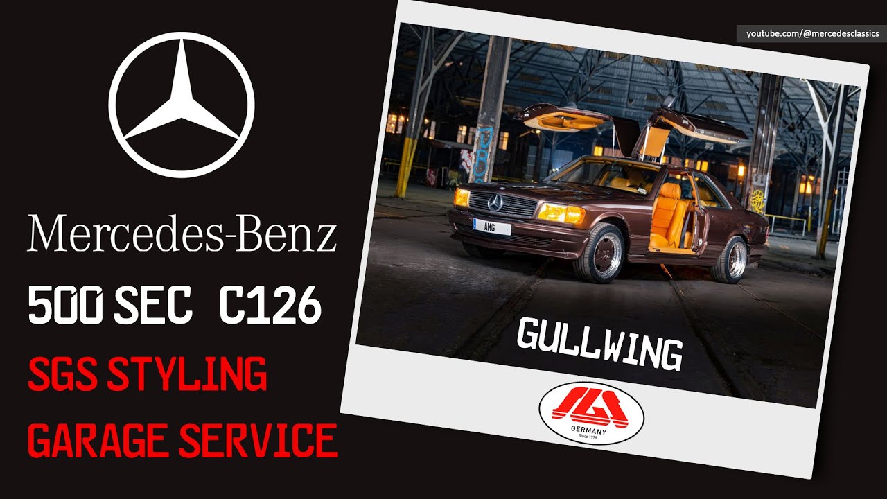 Mercedes-Benz 500 SEC SGS Gullwing #w126 #c126 #Gullwing - YouTube