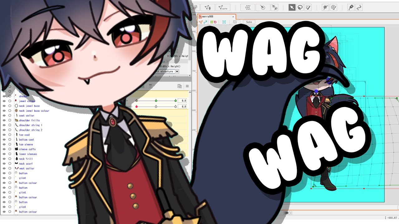 【Live2D】Tail Wagging, Tears Cryin~, Merryweather Rig 06: Animations ...