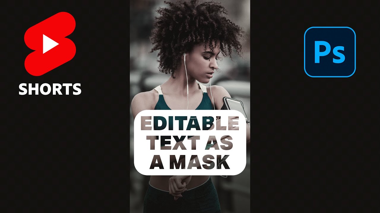 ⭐ Editable Text As a Mask in Photoshop - The "Knockout" Feature - YouTube