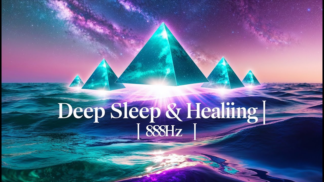 🌌 Deep Sleep & Healing | 888Hz Frequency with Cosmic Pyramid Visuals 🌌 ...