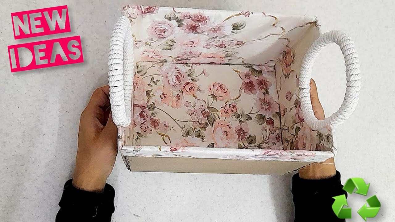This is a great idea / storage basket with cardboard boxes / functional ...