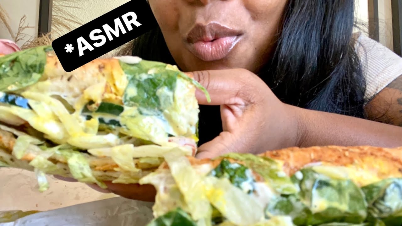ASMR SUBWAY SANDWICH CHIPS & COOKIE | ASMR FOOD - YouTube