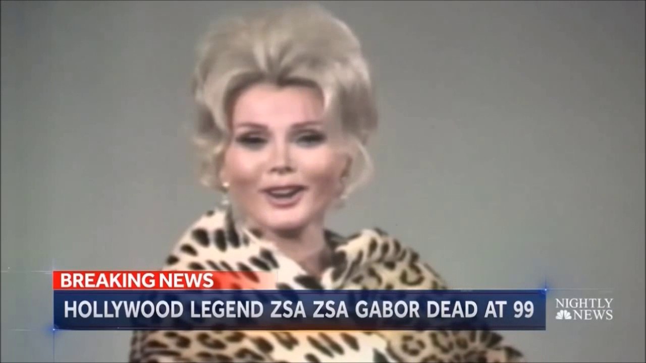 Hungarian American Actress Zsa Zsa Gabor Died At 99 Youtube