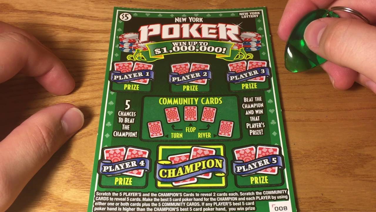 $5 NEW YORK POKER #9!! NY Lottery Scratch off! - YouTube