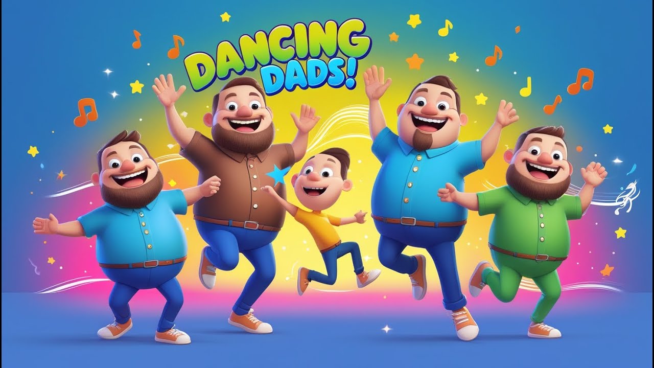 🕺💃 Crazy Dancing Dads! | Fun & Silly Dance Song for Kids | Move ...