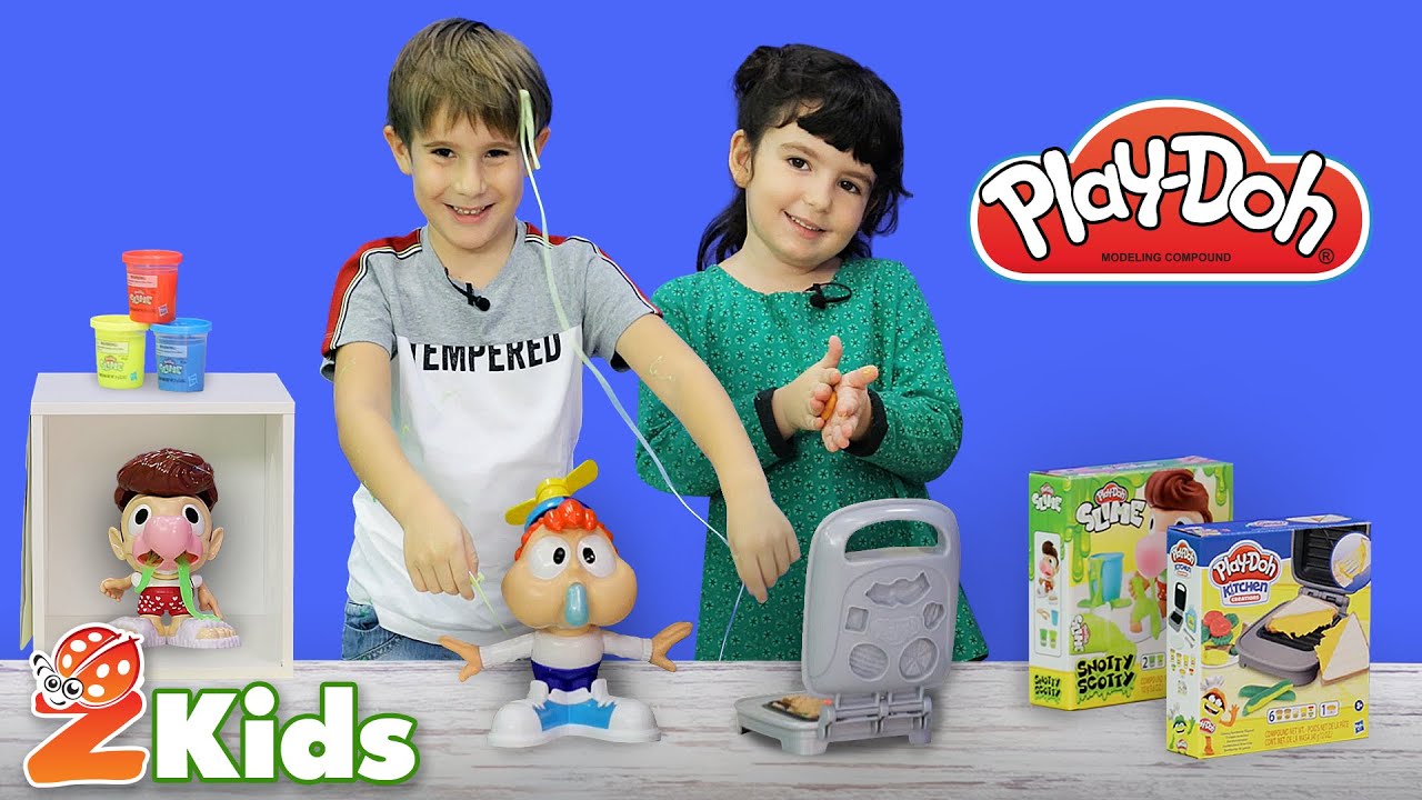 Παίζουμε με Play Doh | Slime, Snotty Scotty, Chewin' Charlie, Kitchen ...