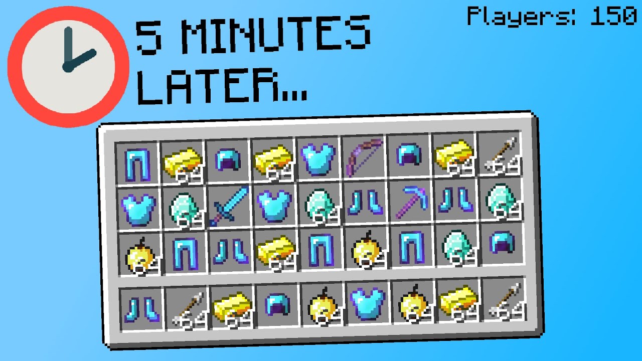 Minecraft UHC but your inventory SHUFFLES every 5 MINUTES... - YouTube