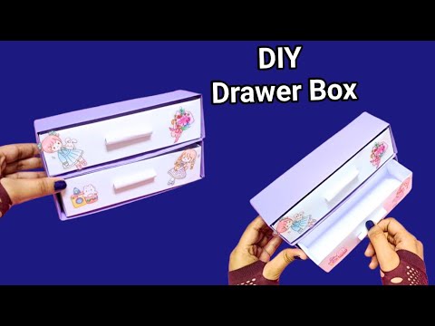 DIY Paper Drawer Box/ DIY Paper Box/ Easy Origami Storage Box Tutorial ...