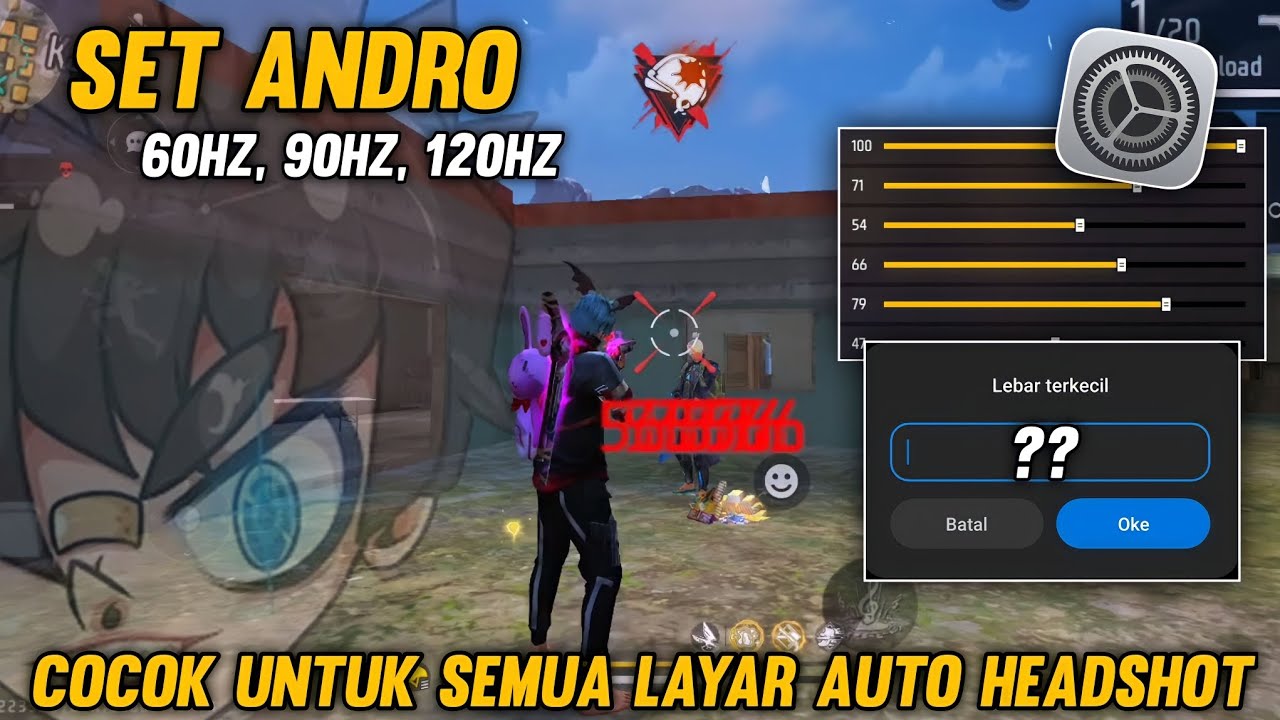 SET ANDRO TERBARU AUTO HEADSHOT SETELAH UPDATE COCOK UNTUK 60HZ, 90HZ, 120HZ - YouTube