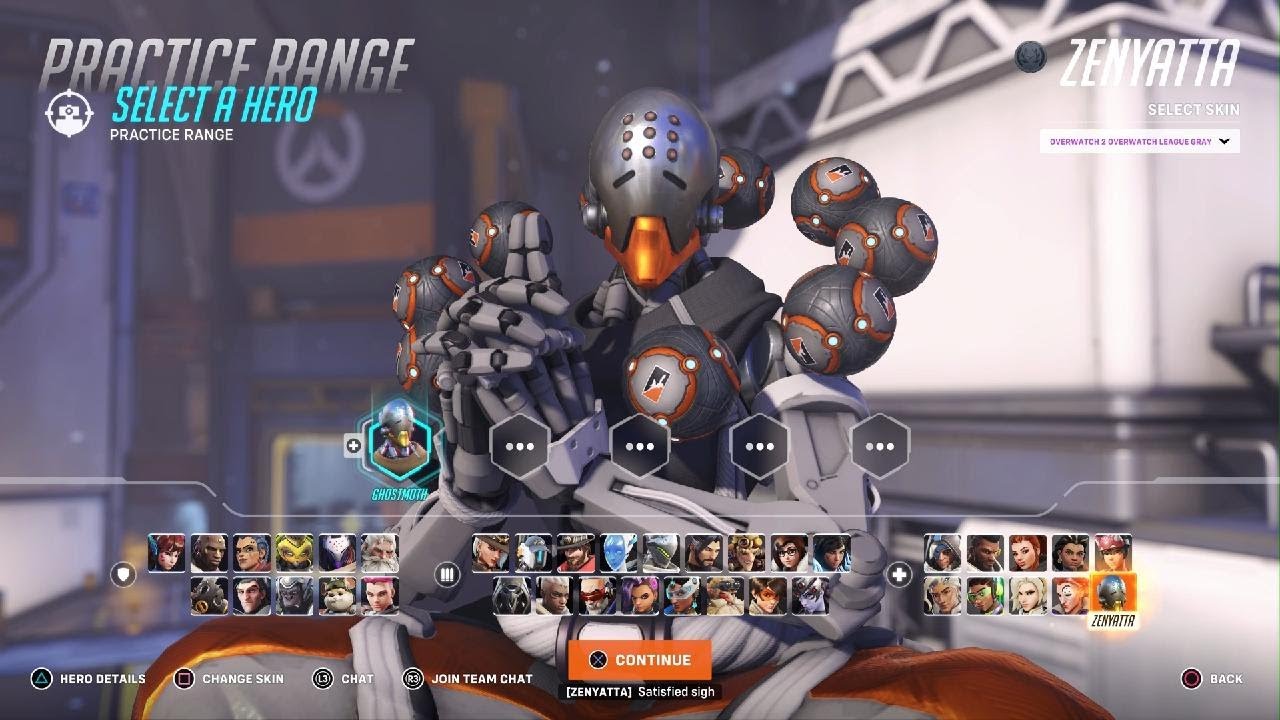 [PS5] OW 2 OWL Gray&White Zenyatta skin Gameplay - Overwatch 2 Playoffs ...