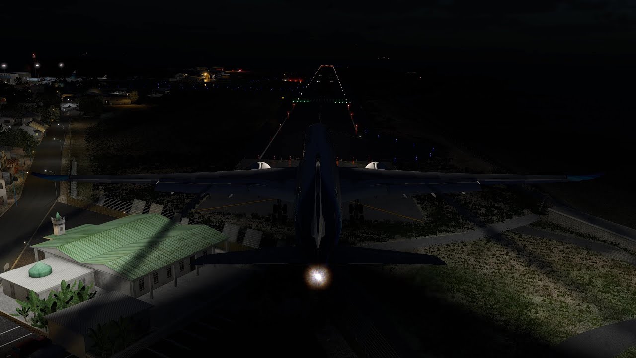 X-PLANE 12 / Mayotte Airport - Night Landing Runway 16 (MAX GRAPHICS 2K ...