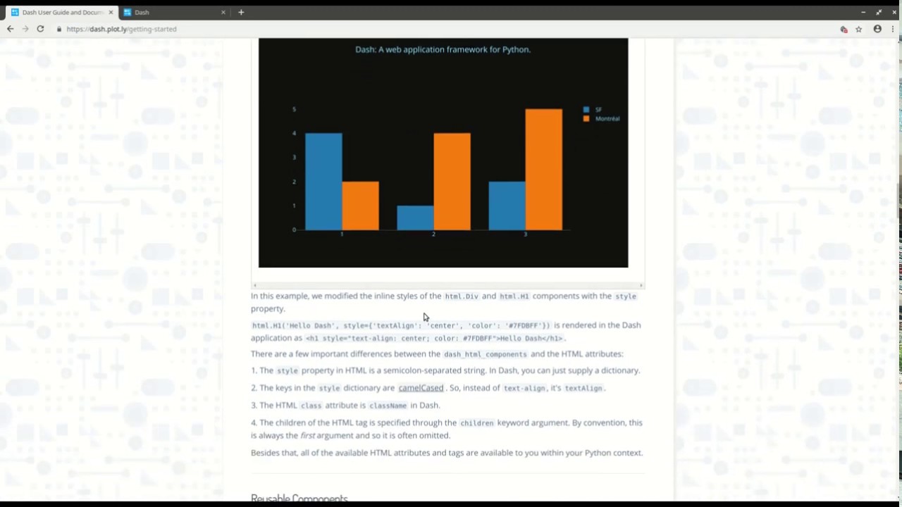 Plotly Dash Python Framework For Building Applications Third Example App Youtube 0245