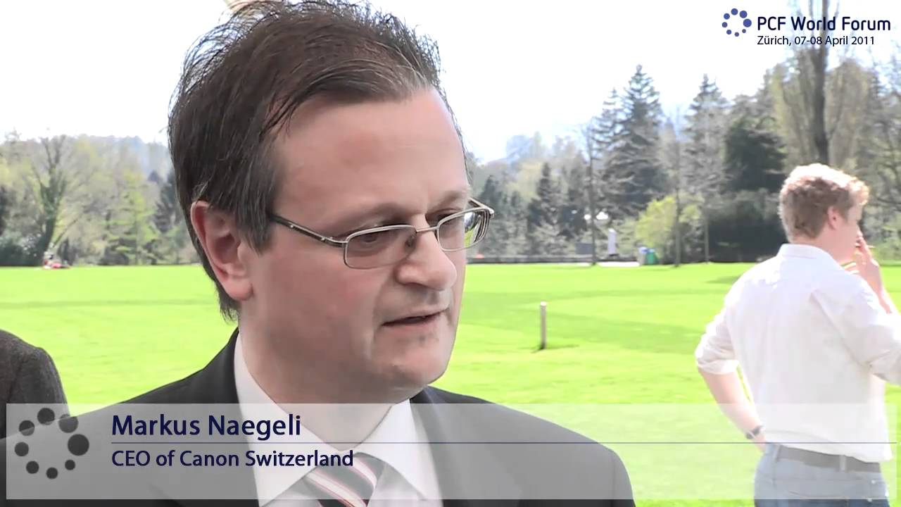Markus Naegeli, CEO of Canon Switzerland at 5th PCF World Summit - YouTube