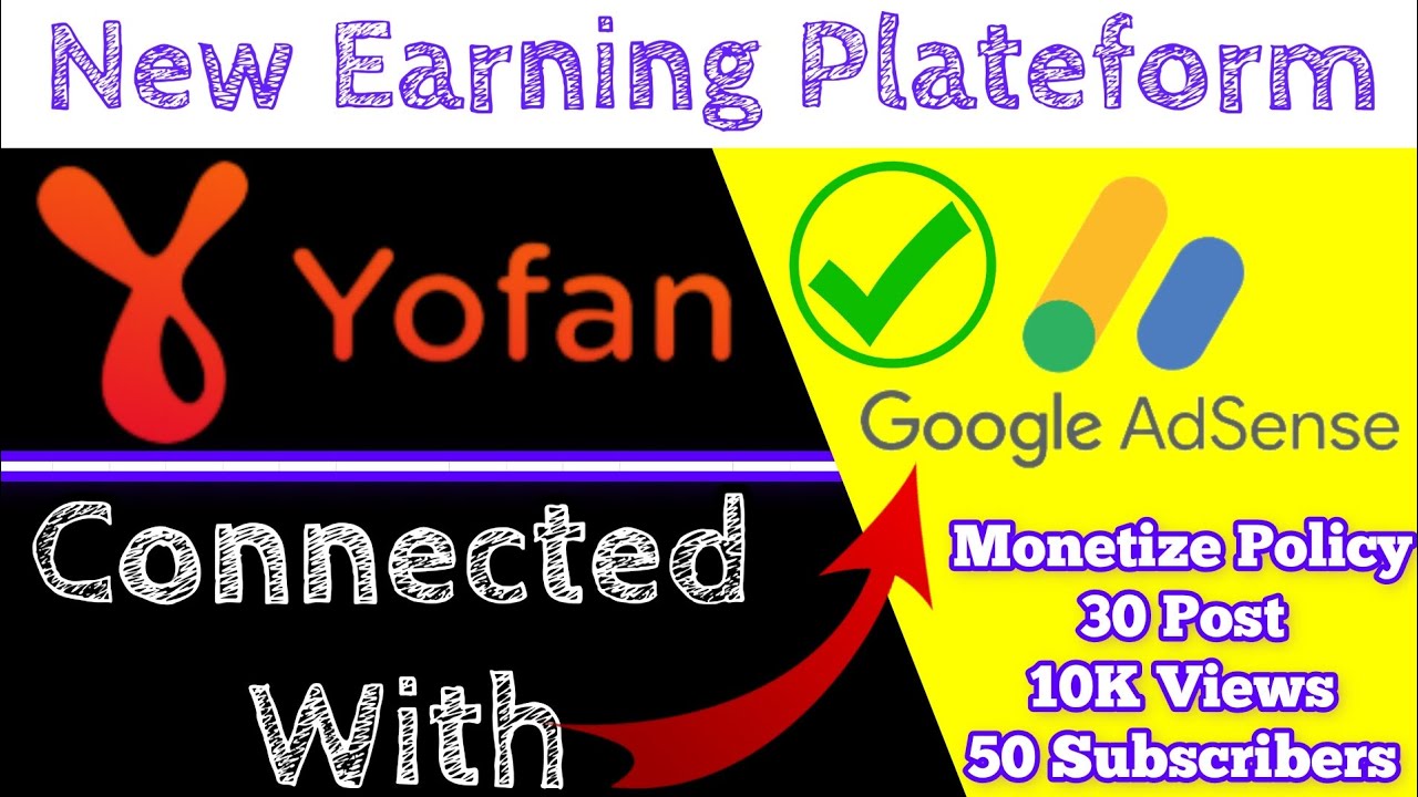 Yofan Adsense Earning || Create YOFAN Account || Earn Money Online by ...