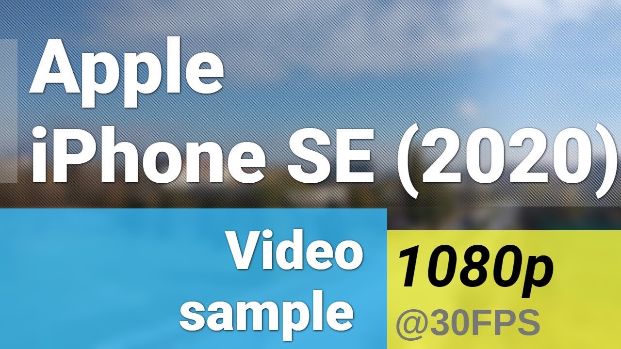 Apple iPhone SE (2020) 1080p@30fps video sample - YouTube