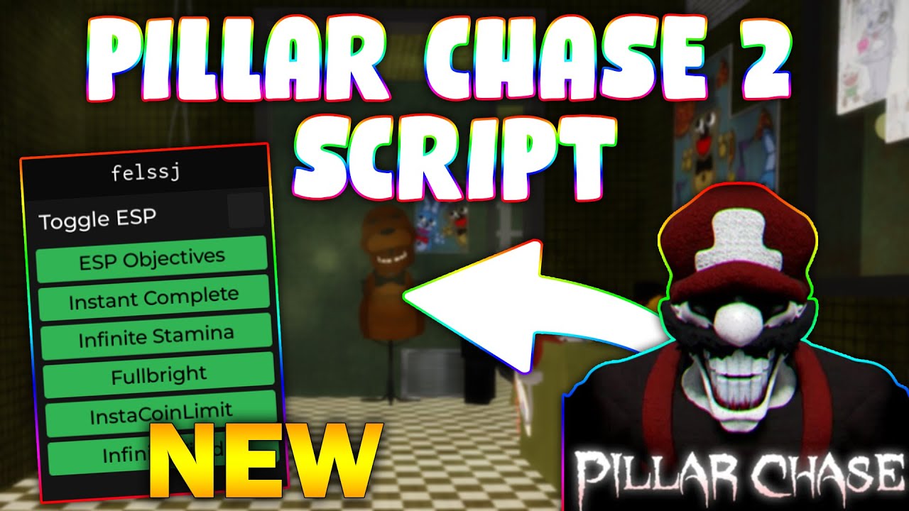 *NEW* Pillar Chase 2 Script (PASTEBIN 2024) (INSTANT COMPLETE, FULLBRIGHTM ESP OBJECTIVES) - YouTube