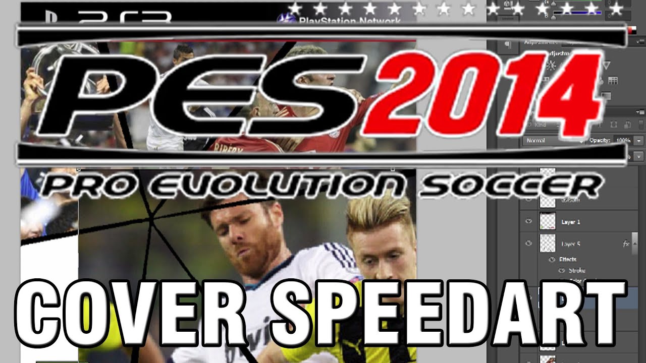 Unoffical PES 2014 Cover SpeedArt - YouTube