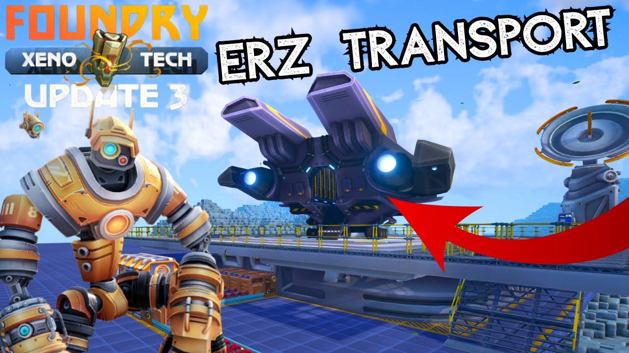 Das erste Transportflugzeug geht an den Start! Lets Play Foundry #15 ...