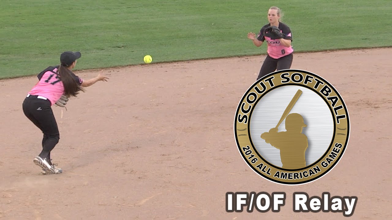 2016 Scout All-American Games Infield and Outfield Relay Race - YouTube
