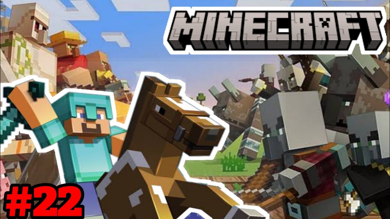 EPIC FIGHT WITH PILLAGERS || MINECRAFT GAMEPLAY #22 - YouTube