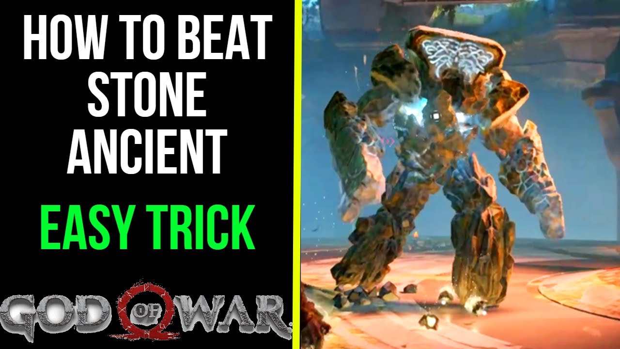 God of War - How to Beat Stone Ancient / Stone Ancient Boss Fight ...