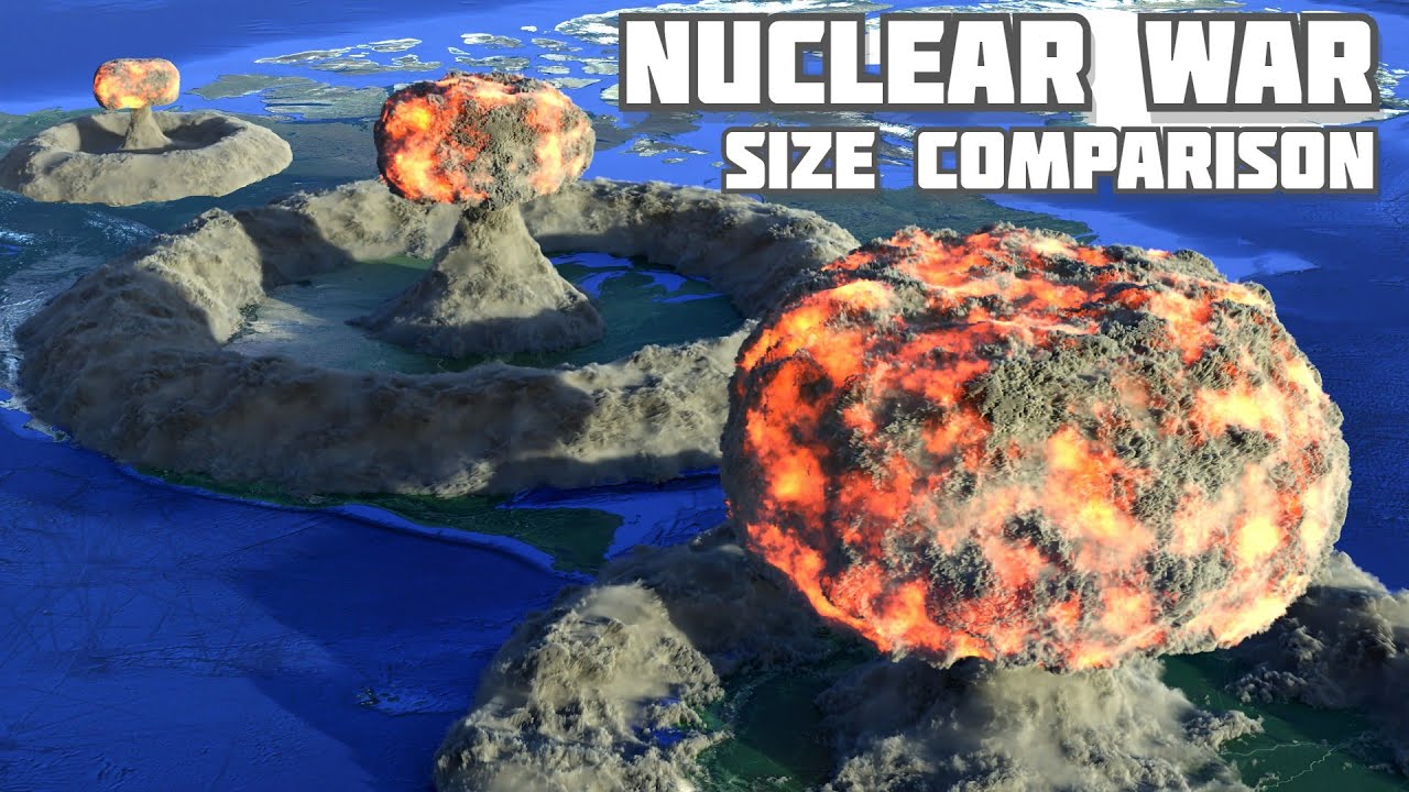 United States and Russia - Nuclear Explosion Comparison - YouTube