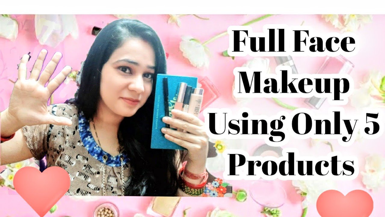 Full Face Makeup Using Only 5 Products💅🏻👄 - YouTube