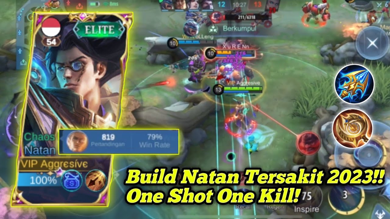 Natan Aggresvie One Shot Build? Top Global Natan | MLBB #ReqAggresive ...