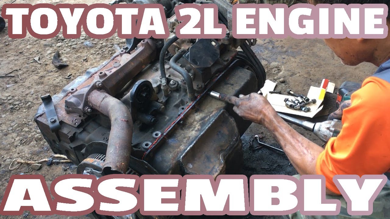 ปิดฝาก้นแคร้งเครื่อง TOYOTA 2L - Engine Assembly - YouTube